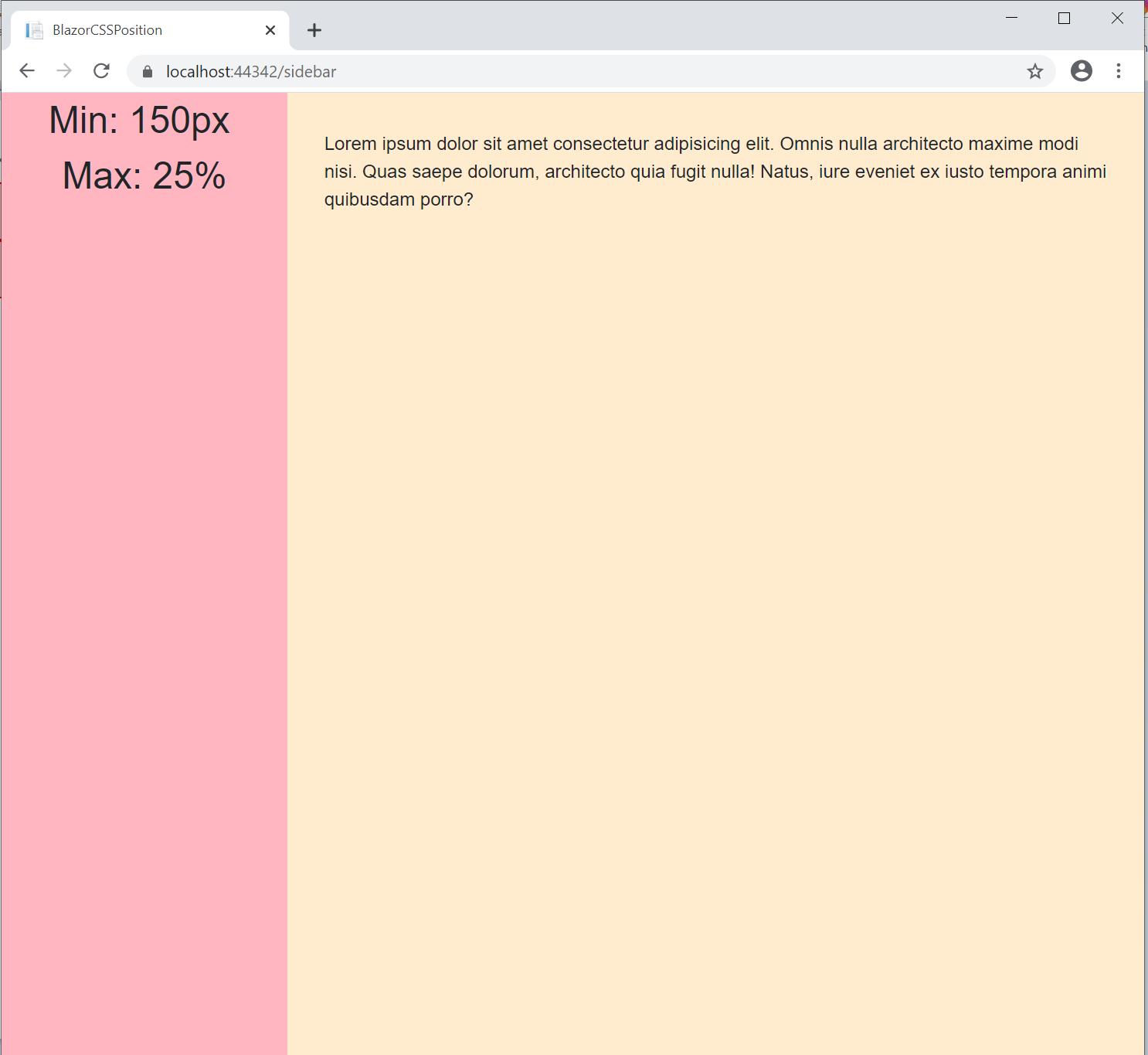1 Line CSS Positioning Blazor Style 1 Line CSS Positioning Blazor Style