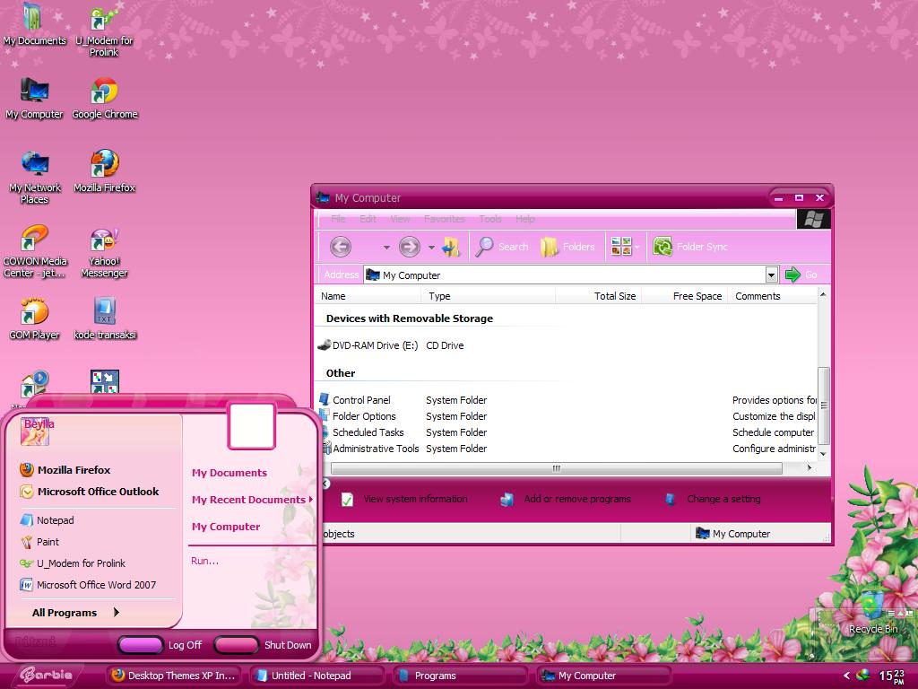 Barbie Theme For Windows XP