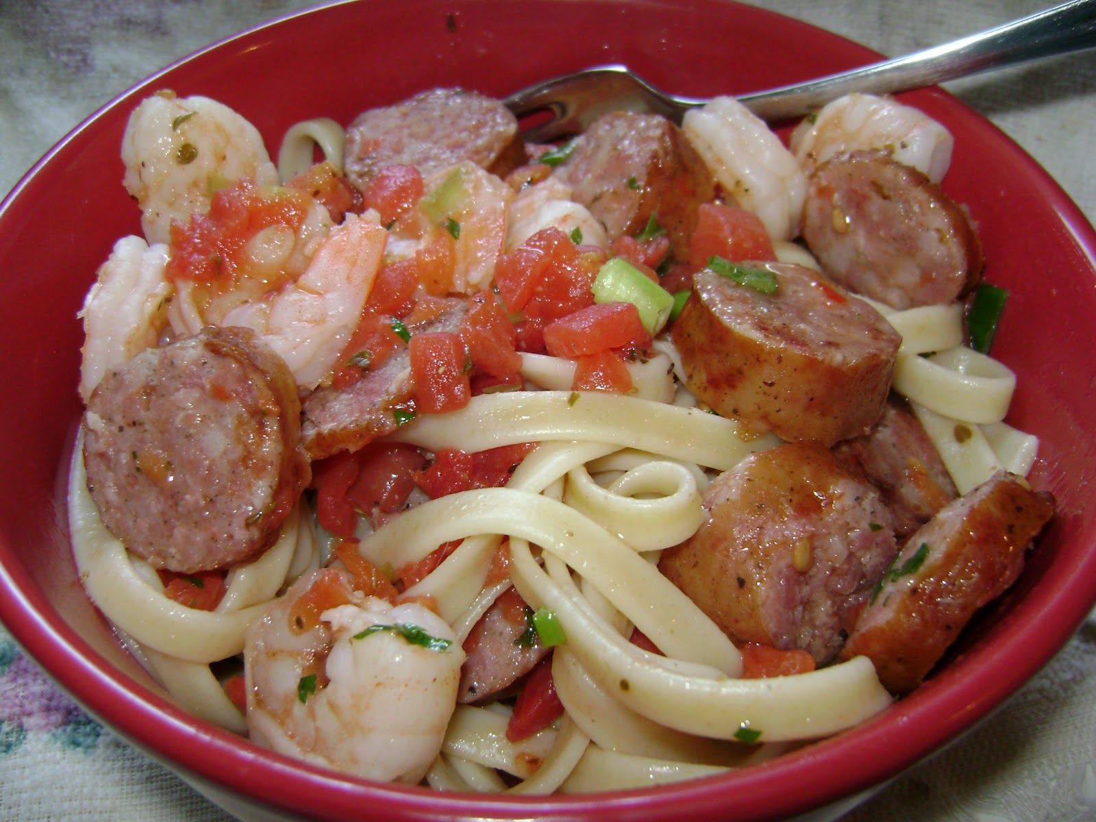 heART: Today's Lunch - Shrimp & Sausage Skillet