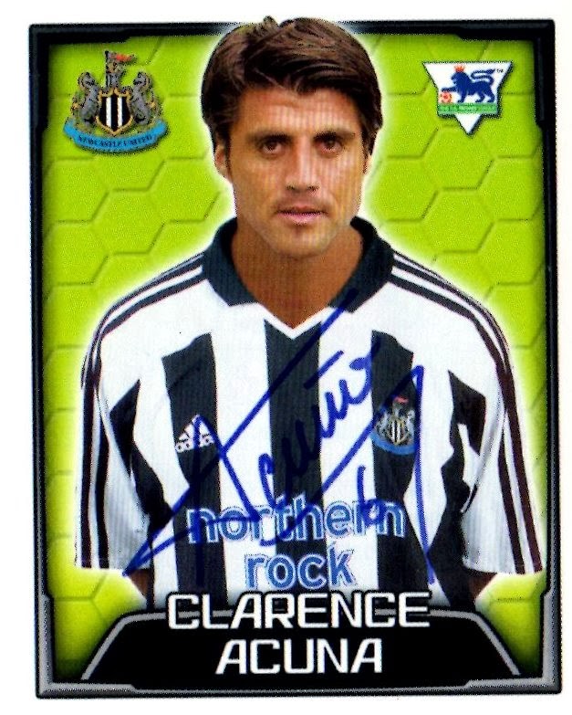 Futbolistas Chilenos en Álbumes Extranjeros: Clarence Acuña