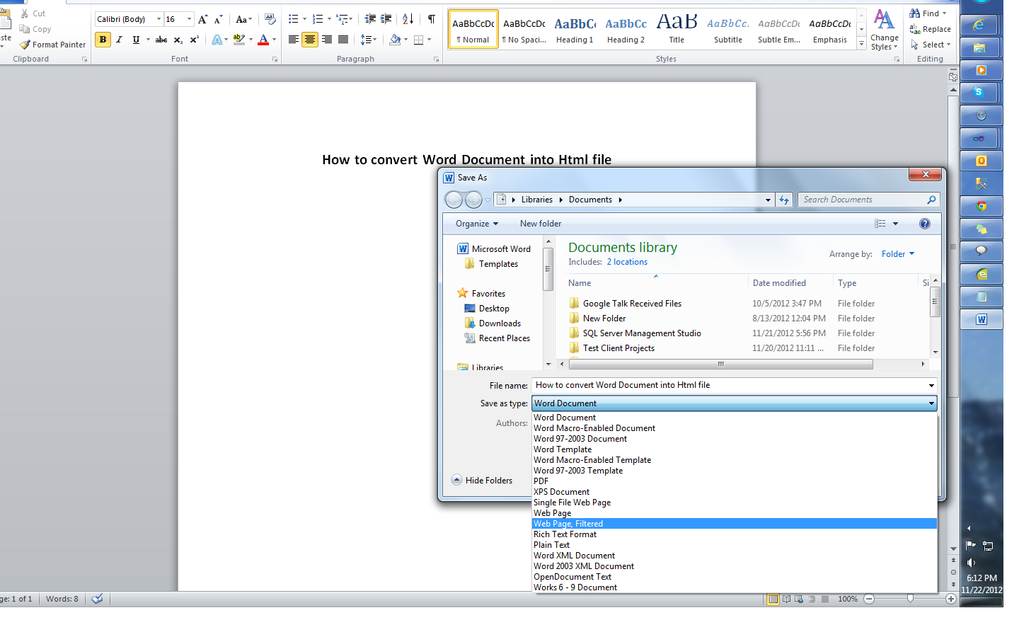 Success Follows When U Follow Hardwork How To Convert Word Document Into Html File