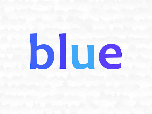 Sight word blue