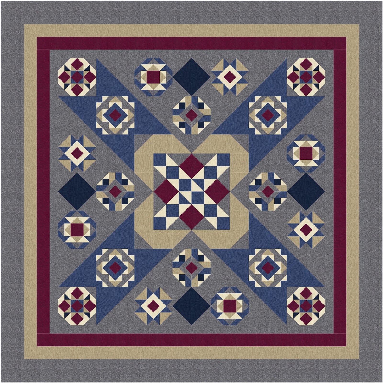 Quilting Affection Designs: Aztec Dance Block of the Month