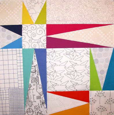 Mid-Century Modern Bee: Starry Sky Block