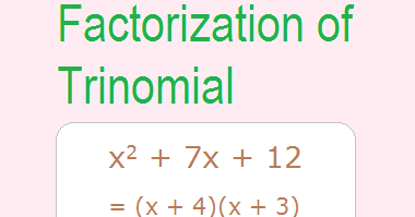 10 Math Problems: Factorization of Trinomial
