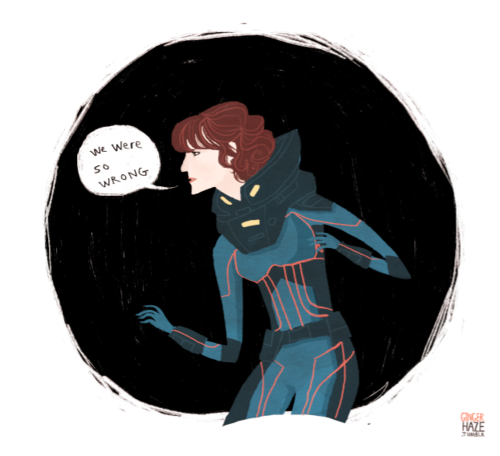 Fashion and Action: Prometheus Elizabeth Shaw Fan Art By Noelle Stevenson