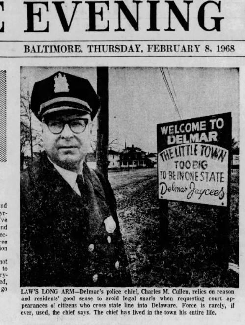 Delmar Historical And Art Society: Chief Charles Cullen