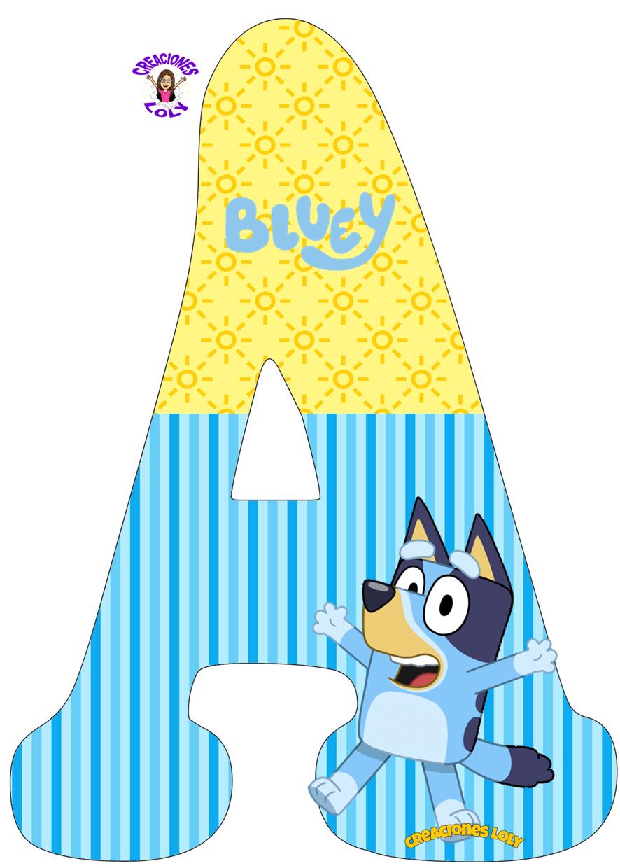 Creaciones Loly: Abecedario Bluey y sus Amigos