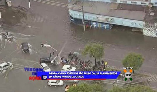 Chuva causa enchentes e deixa São Paulo em estado de atenção - Portal TUD