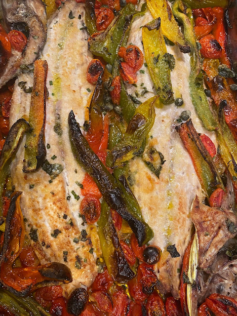 la cucina di bimba pimba: ricetta Filetto di Lampuga ai Peperoni