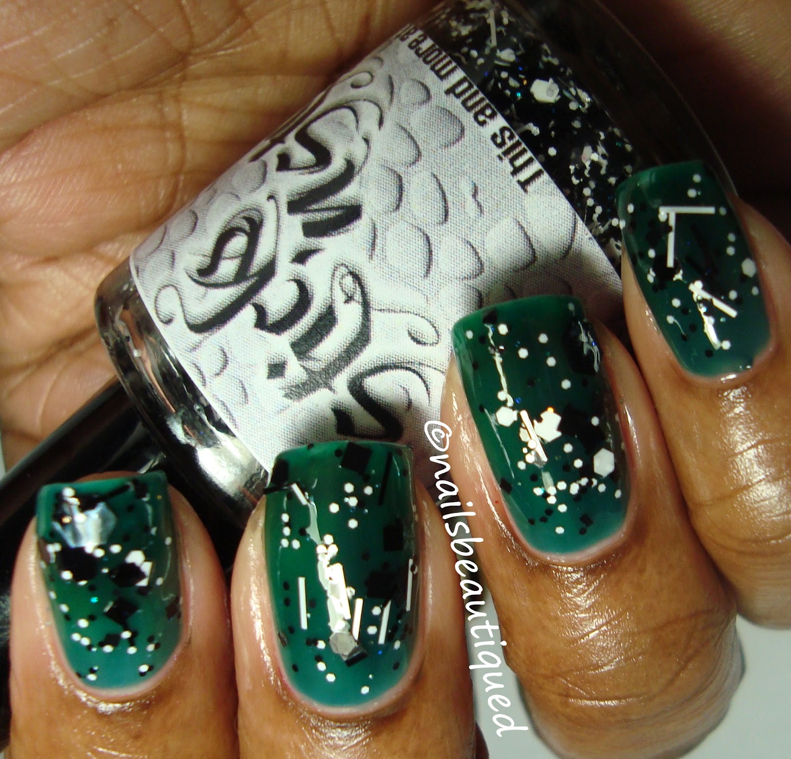 unbitten polish: Zoya Frida layered with Sticks 'N Stones