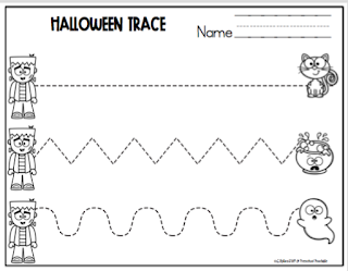 Halloween Trace the Lines Set 1 ~ Preschool Printables
