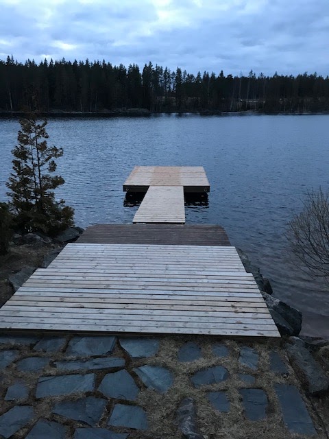 Home at beach: Mökkiprojekti: uusi laituri