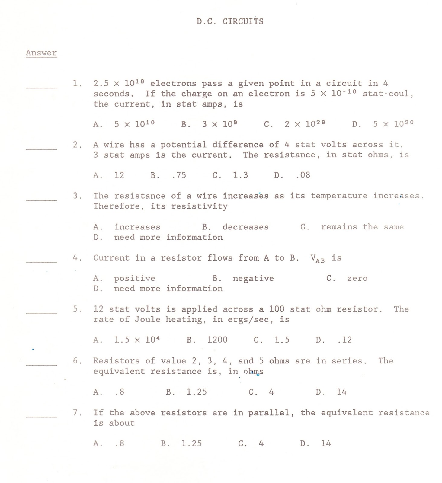 Everything MCAT: MCAT Learning Materials: Physics Lesson 8 Quiz