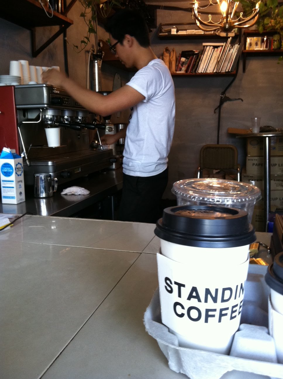 My Morning Coffee Fix: Standing coffee