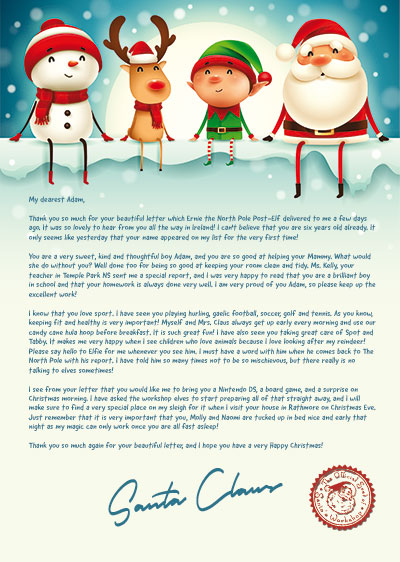 Santa Reply Letter Template ~ Resume Letter