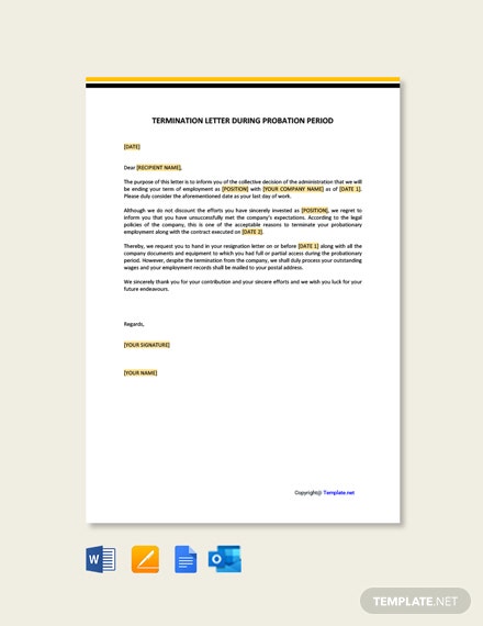 Probation Termination Letter Template Resume Letter probation-termination-letter-template-resume-letter