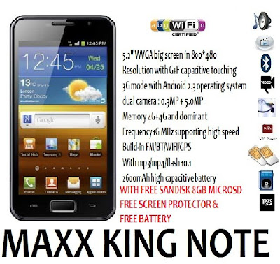 MAXX KING NOTE: Price, Specs and Availability in the Philippines