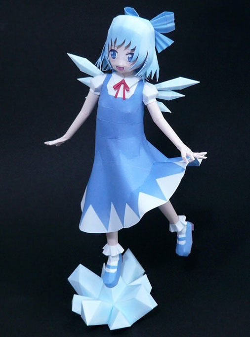 Touhou Project: Cirno Papercraft | Paperized Crafts