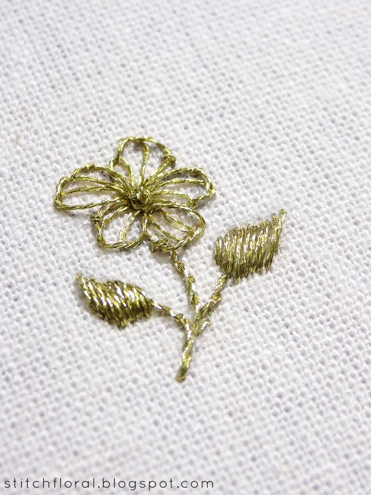 Metallic thread tips: DMC Diamant - Stitch Floral
