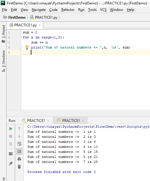 Programming with aarti: Loops in python 3