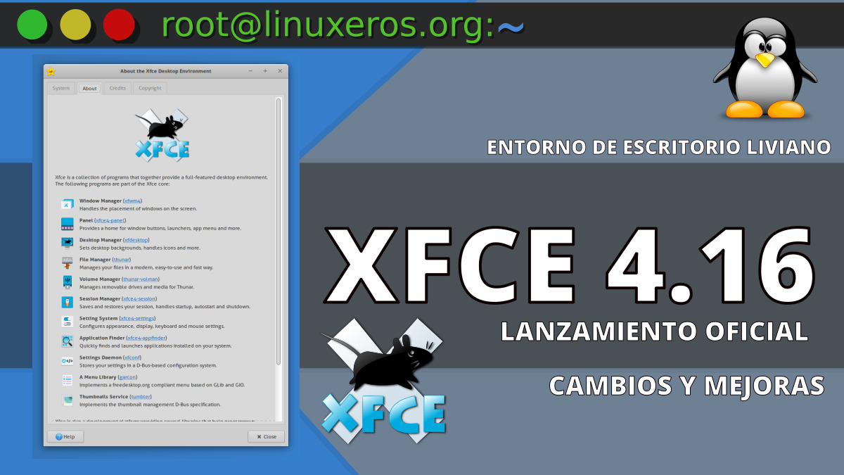 XFCE 4.16 lanzado oficialmente, esto es lo nuevo ~ Linuxeros