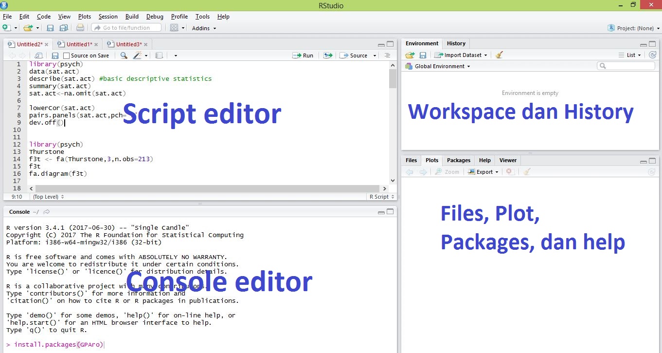 Mengenal Tampilan dan Menginstall Packages Dasar RStudio - Semesta ...