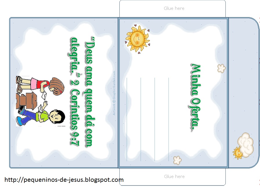 Envelope De Dizimo Infantil Para Imprimir - RETOEDU