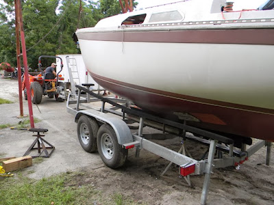 Ericson 25, Oystercatcher: Trailer to Jackstand Transfer, or How to ...