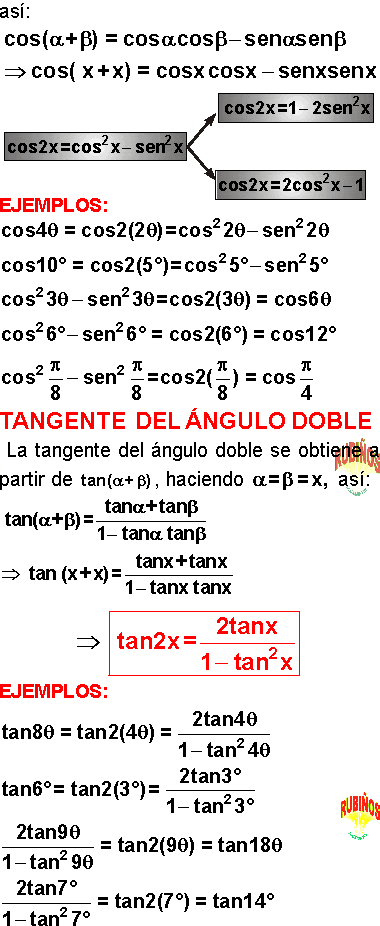 RAZONES TRIGONOMÉTRICAS DE ARCO DOBLE EJERCICIOS RESUELTOS