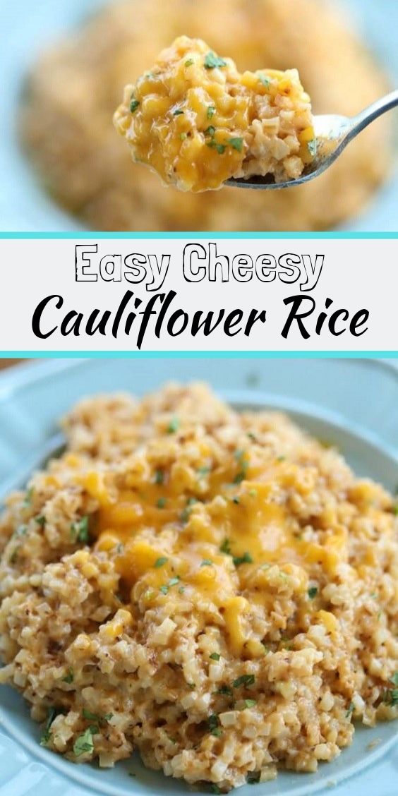 Easy Cheesy Cauliflower Rice - Big Mama Recipe