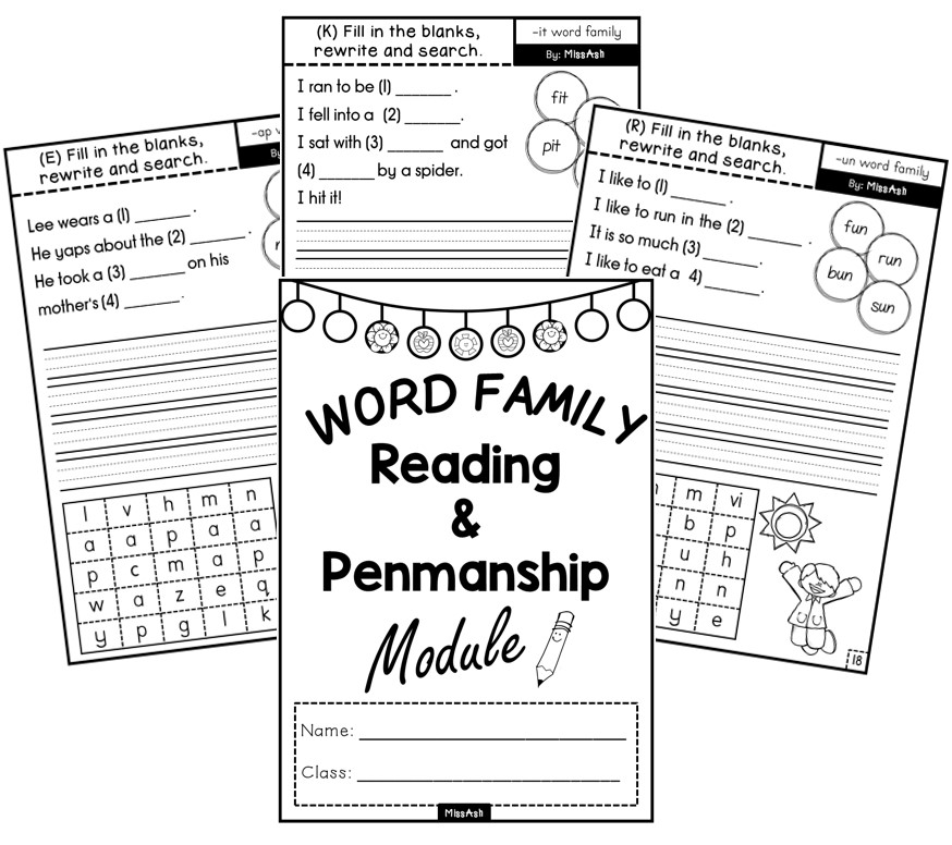 ASH THE TEACHER: WORD FAMILY READING CARDS & WORD FAMILY READING AND ... ASH THE TEACHER: WORD FAMILY READING CARDS & WORD FAMILY READING AND ...