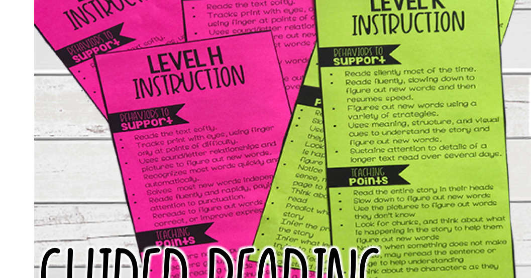 Guided Reading Instruction - The Crazy Schoolteacher