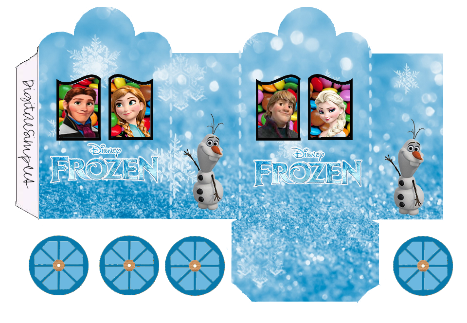 Frozen Free Printable Box Carriage Shaped. - Oh My Fiesta! in english