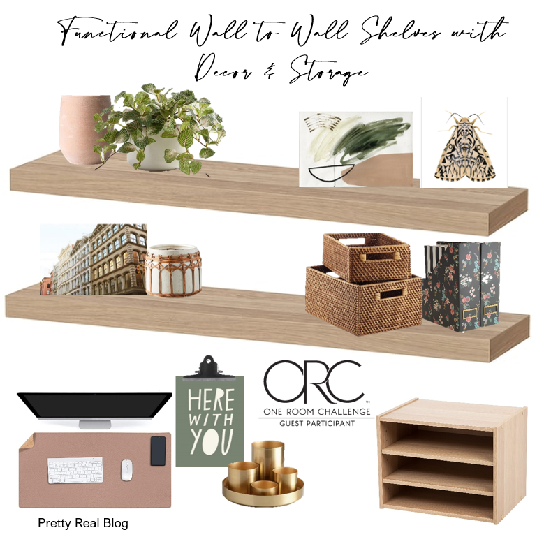 Figuring Out the Shelves, One Room Challenge Week 2 - Pretty Real