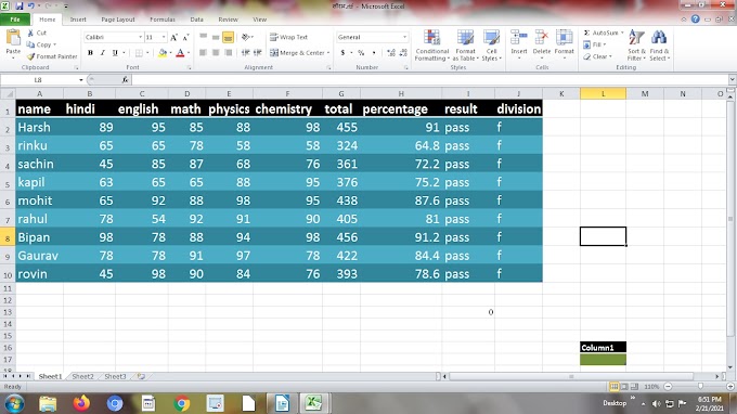 how make marksheet and comany salary grade in ms excel #smmccgonda