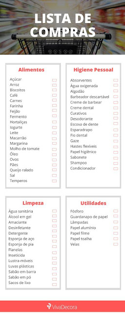 Lista de Compras: 5 Dicas para Fazer a Sua + Sugestão de Lista ...