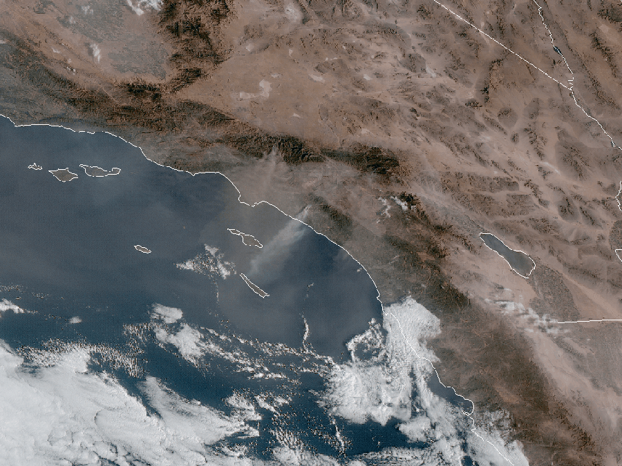 Silverado Fire Smoke And Evacuation Map In Orange County