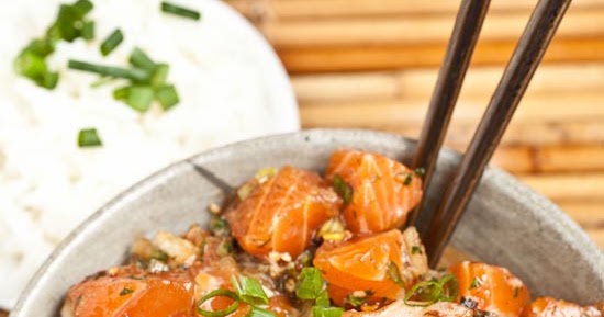 Hawaiian Salmon Poke recipe - Kuina Resep