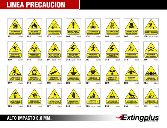 LINEA - PRECAUCION | Extingplus