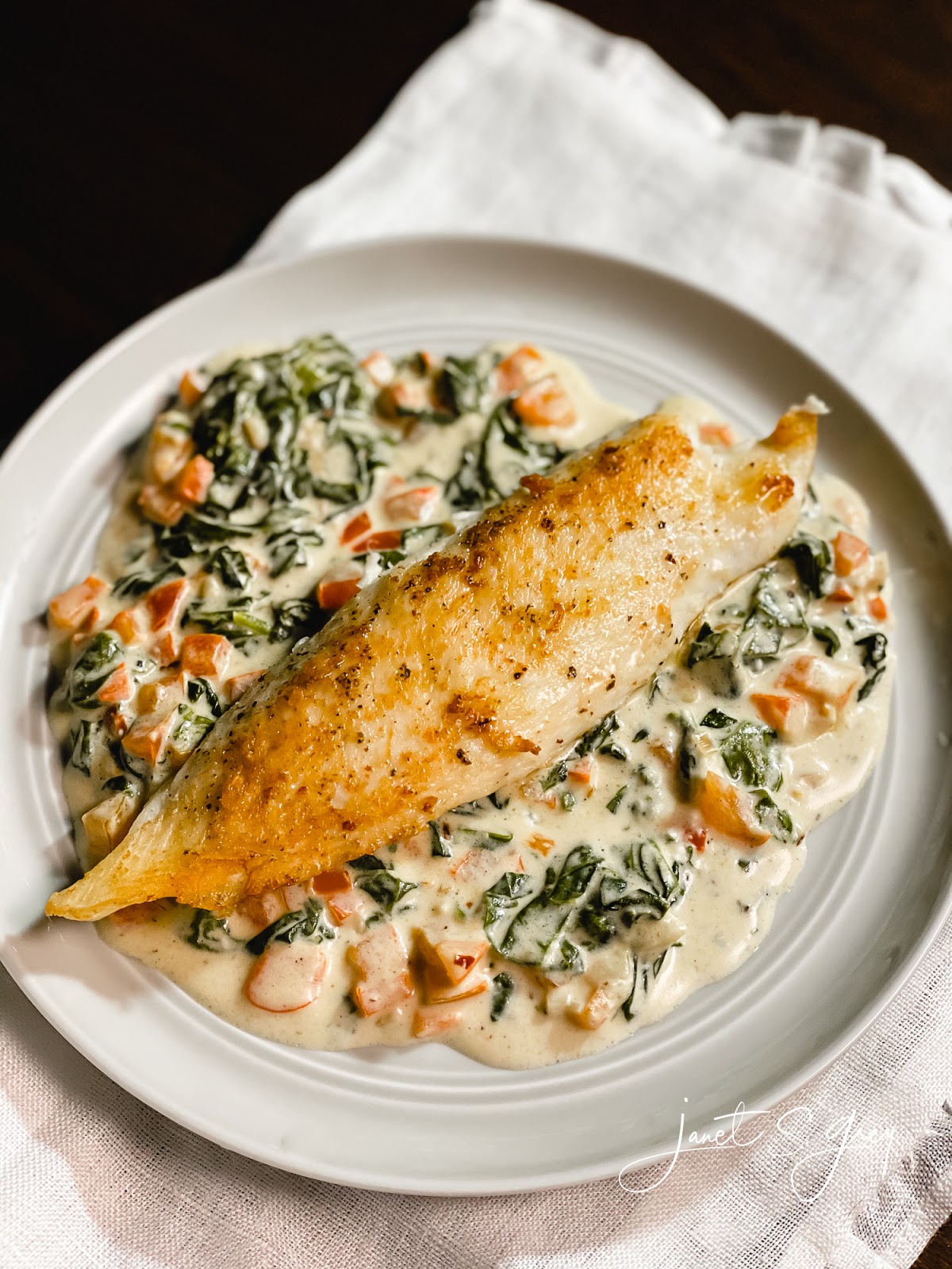 Tinks Kitchen: Fish Florentine