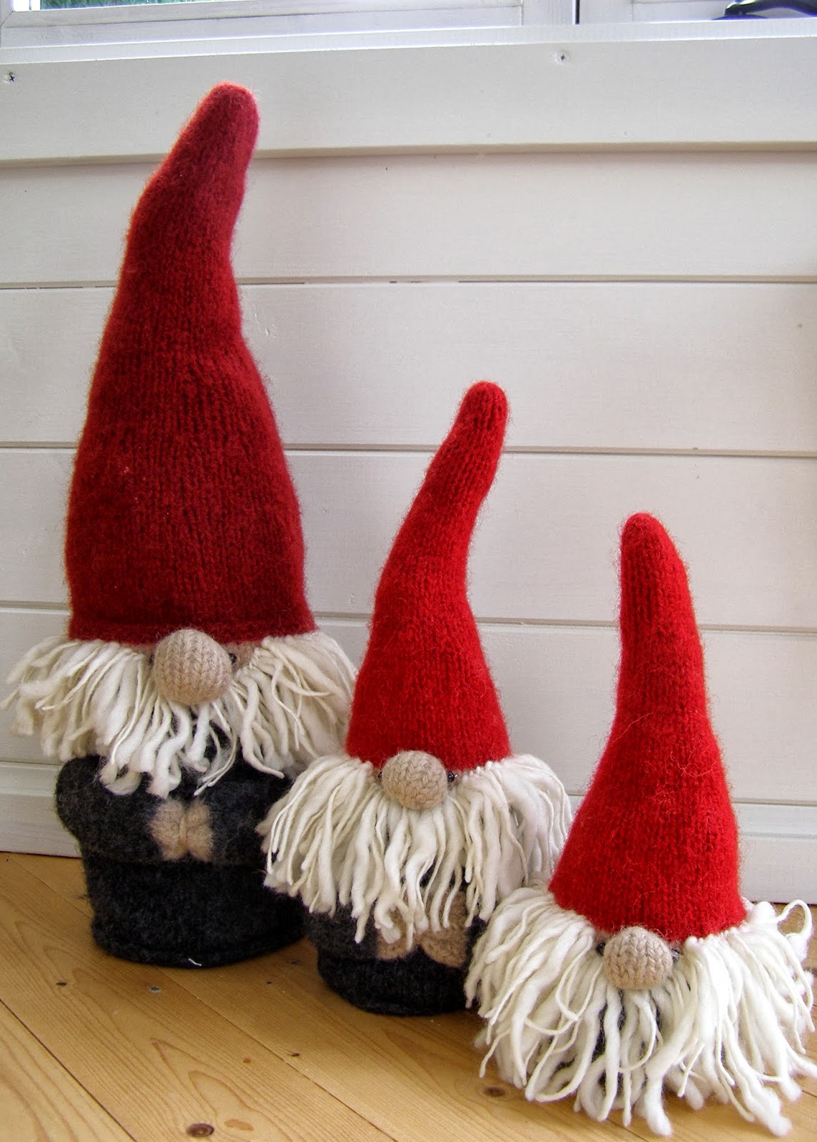 Halager: Strikkede, filtede nisser - Her er opskriften...