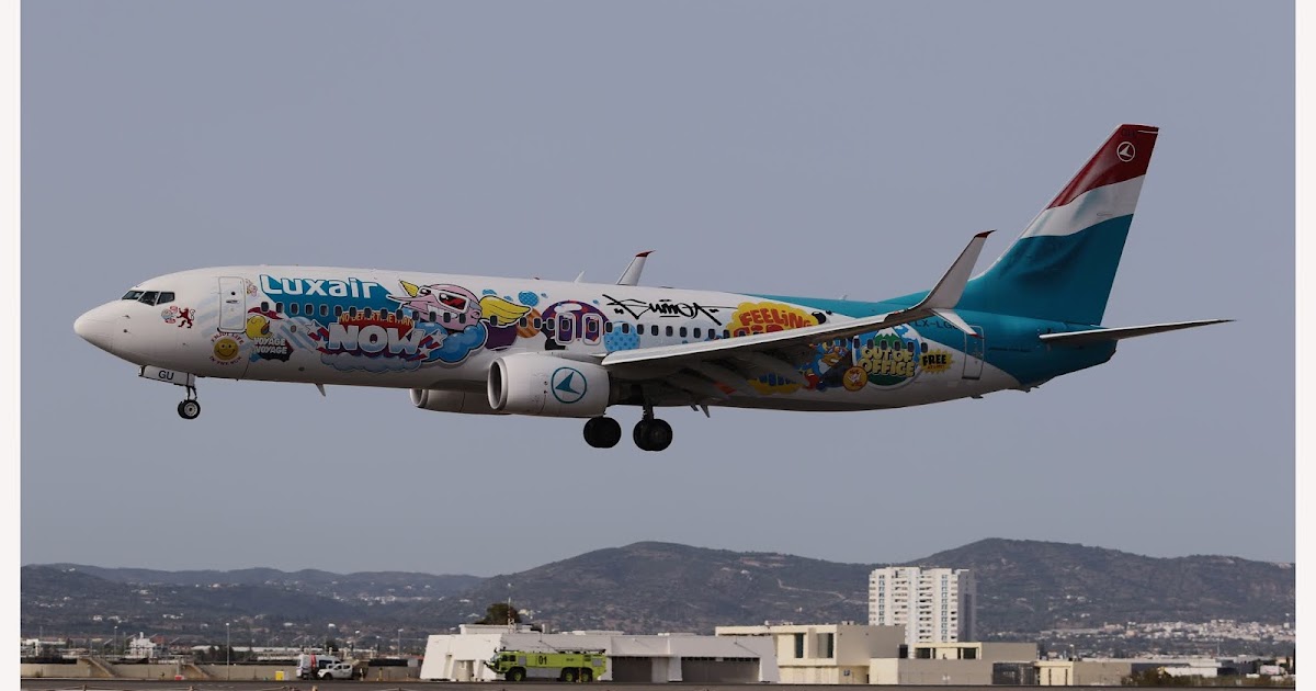 AviaÇÃo Plane Spotting Portugal Lx Lgu Luxair Boeing 737 8c9 Wl