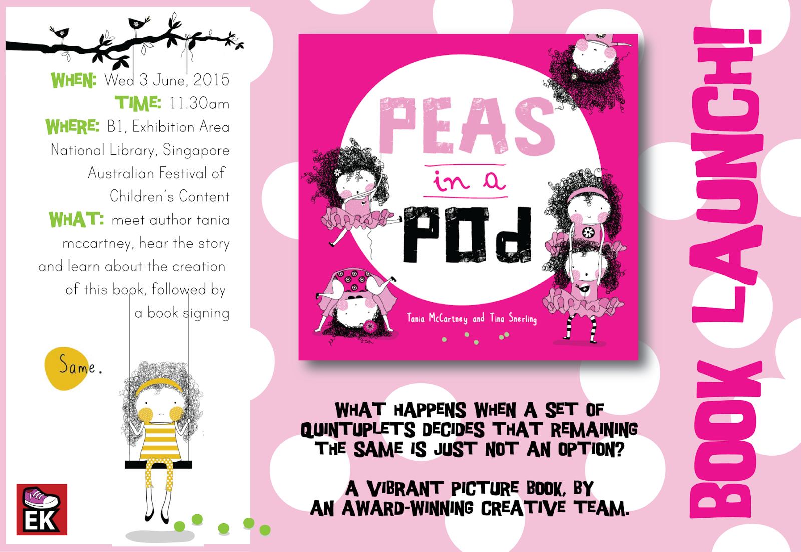 Tania McCartney Blog: Peas in a Pod Book Launch!