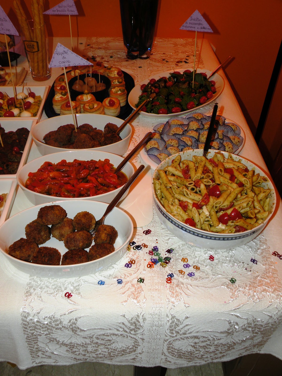 Tra pentole e coperchi... ...appunti di cucina: Qualche foto del buffet