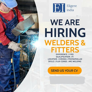 Eligere India Recruitment For ITI Fitter and ITI Welder Experienced ...
