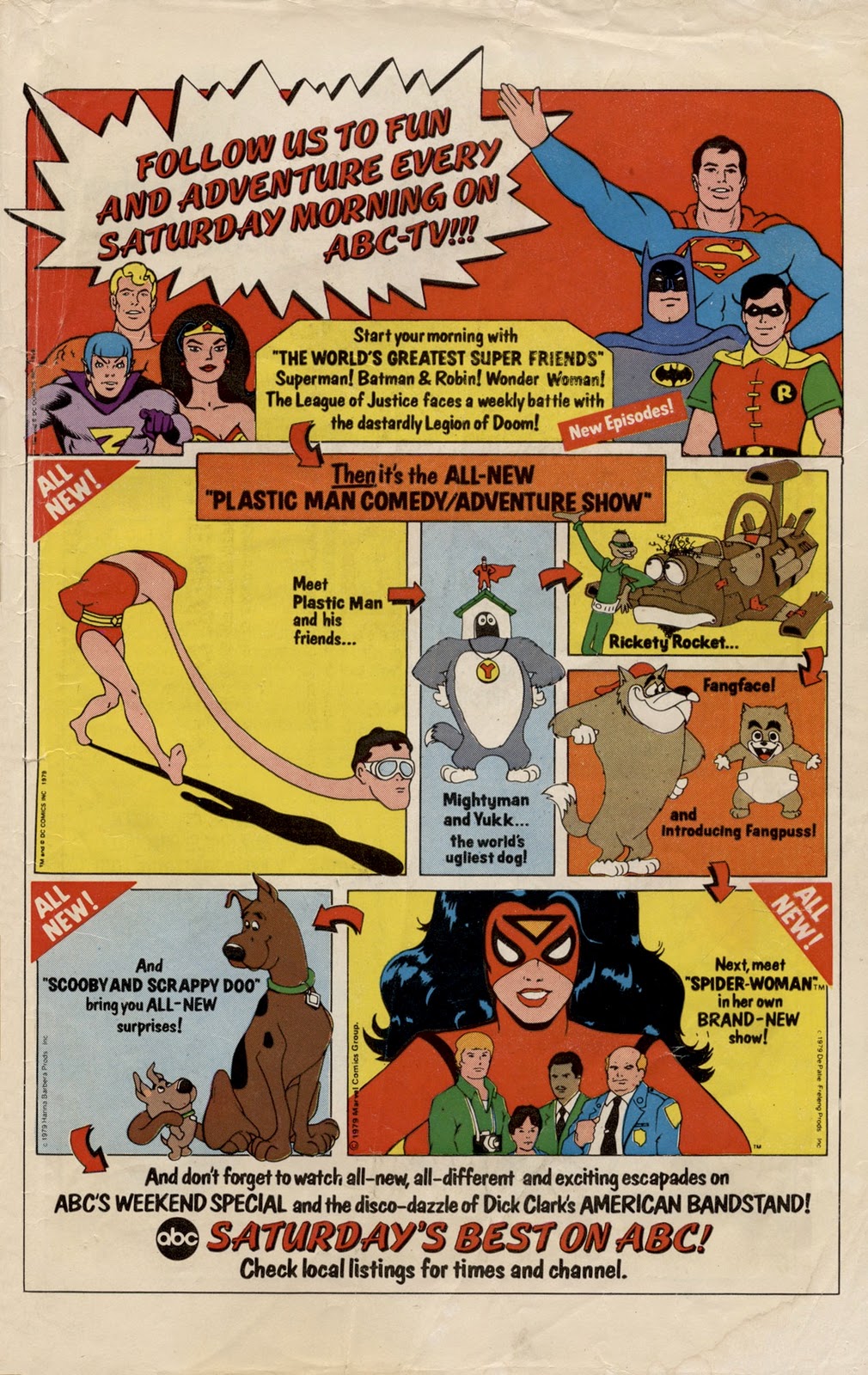 Vintage 1979 Saturday morning cartoon ad