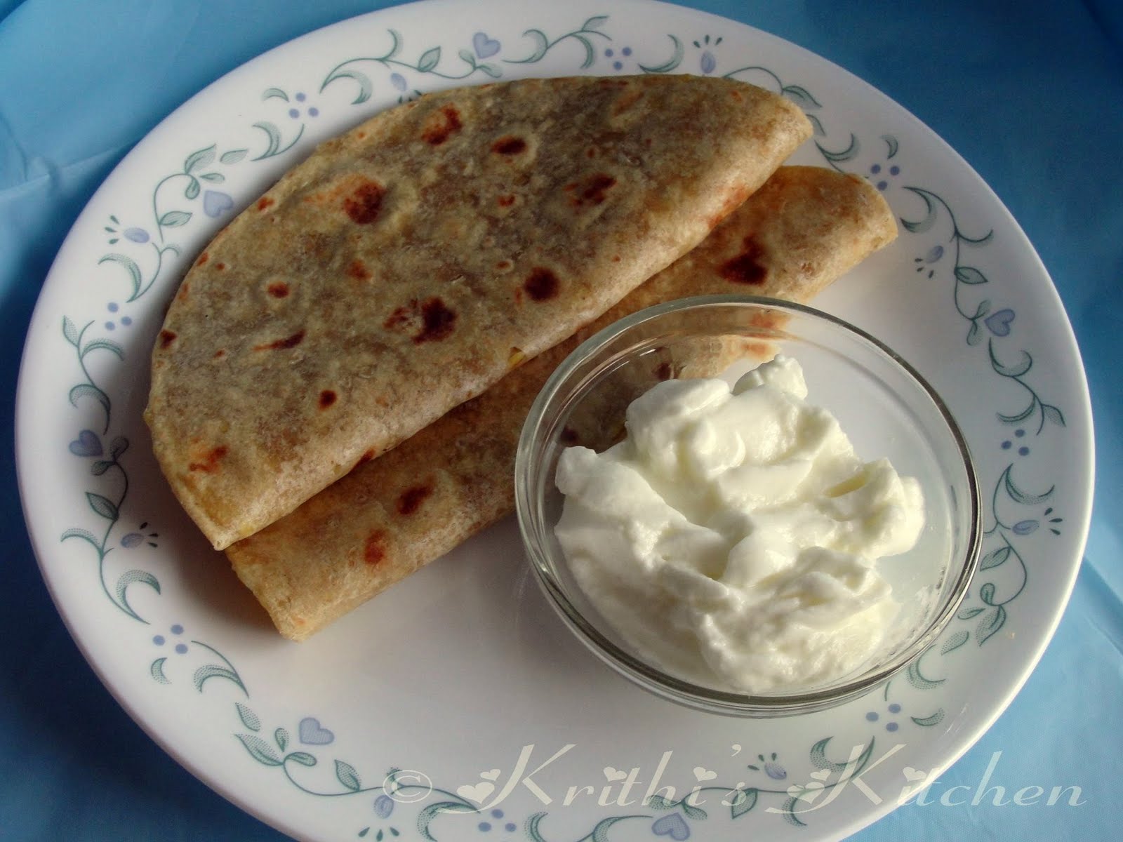 Krithi's Kitchen: Dhal Chapathi | Roti Paratha Recipes