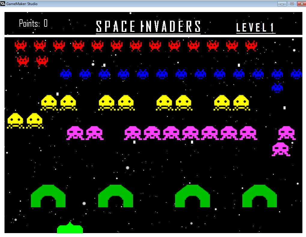 fr0gsblog: Game Maker: Creating Space Invaders.