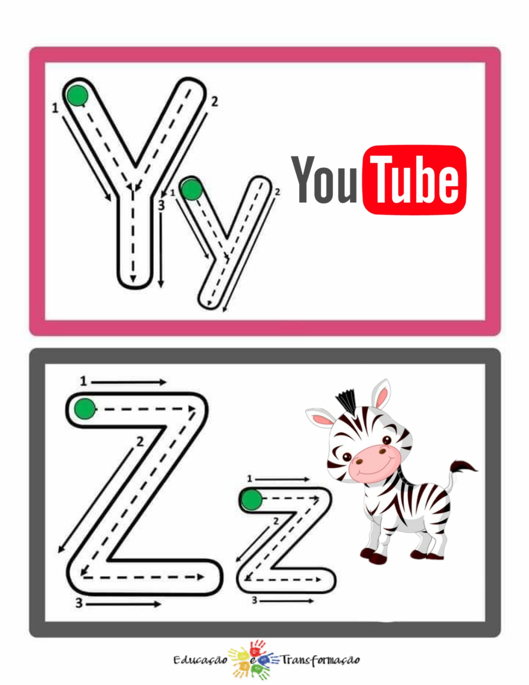 Alfabeto grafomotor Fichas para trabalhar o alfabeto grafomotor ...